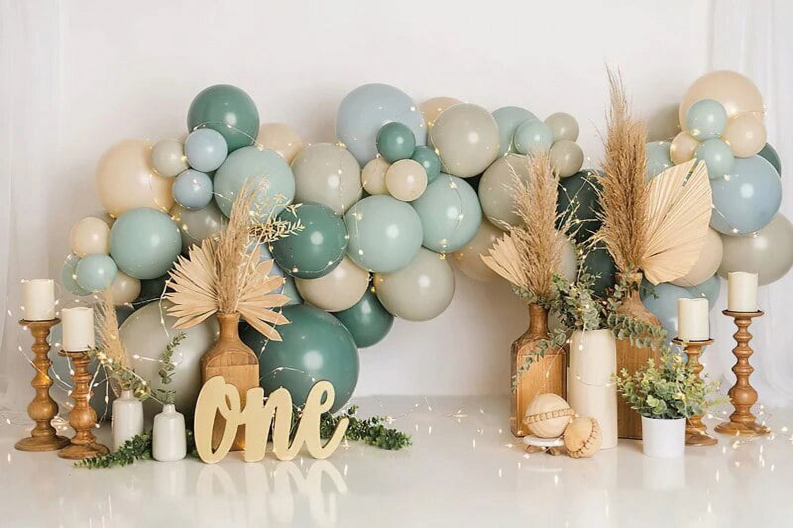 Laeacco Baby Shower Newborn Backdrops Kids 1st Birthday Party Balloons ...