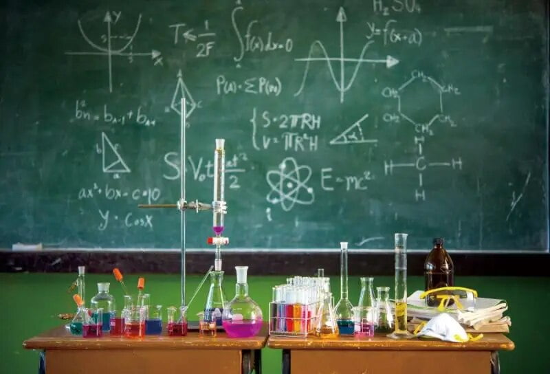 Laeacco Back to School Photography Background Classroom Chalkboard Wood ...