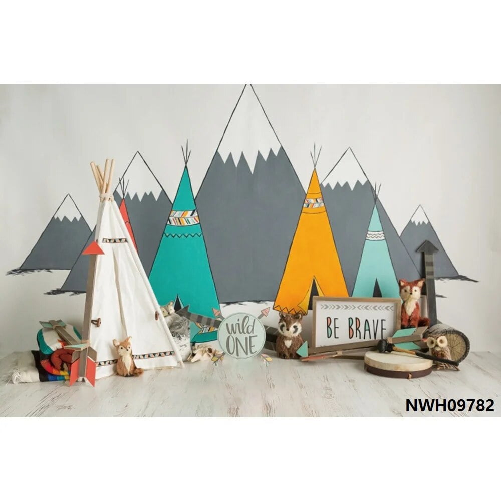 Laeacco Birthday Baby Shower Newborn Photophone Moon Stars Clouds ...