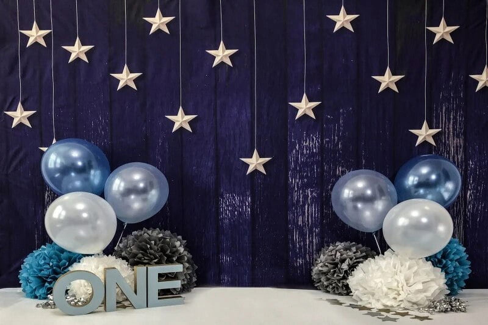 Laeacco Birthday Baby Shower Newborn Photophone Moon Stars Clouds ...