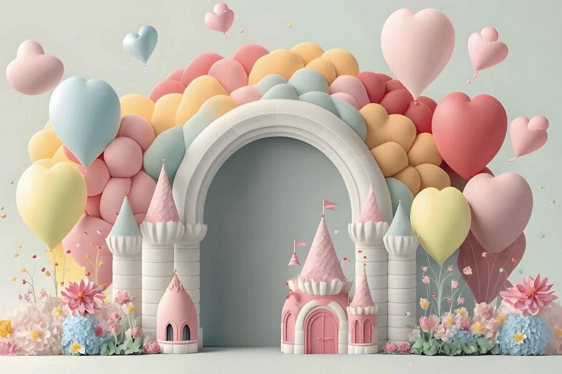 Laeacco Birthday Baby Shower Newborn Photophone Moon Stars Clouds ...