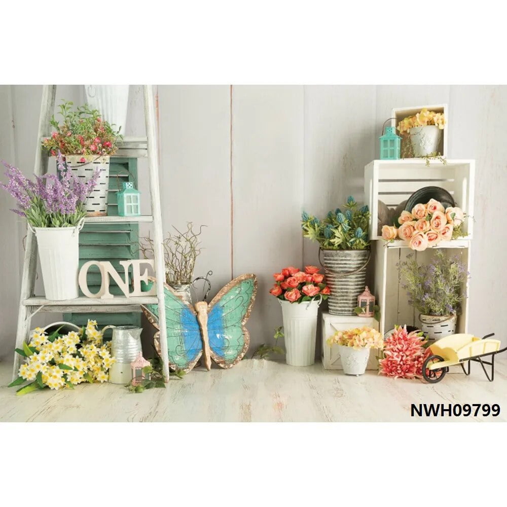 Laeacco Birthday Baby Shower Newborn Photophone Moon Stars Clouds ...