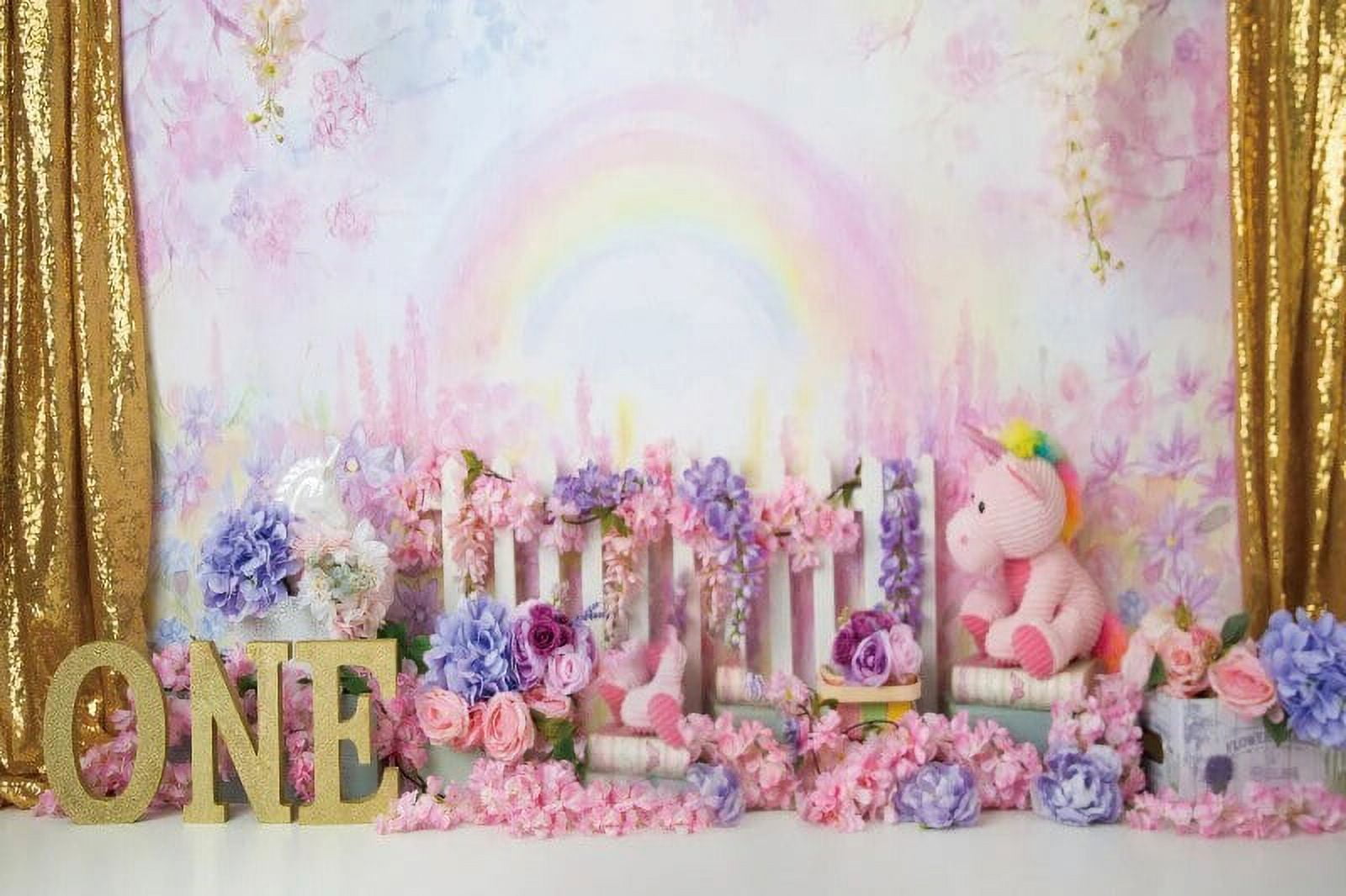 Laeacco Birthday Baby Shower Newborn Photophone Moon Stars Clouds ...