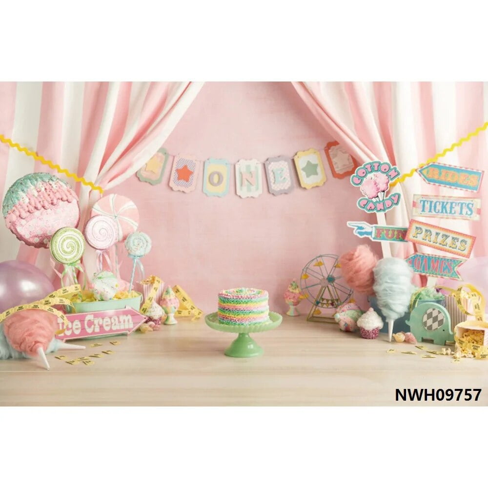 Laeacco Birthday Baby Shower Newborn Photophone Moon Stars Clouds ...