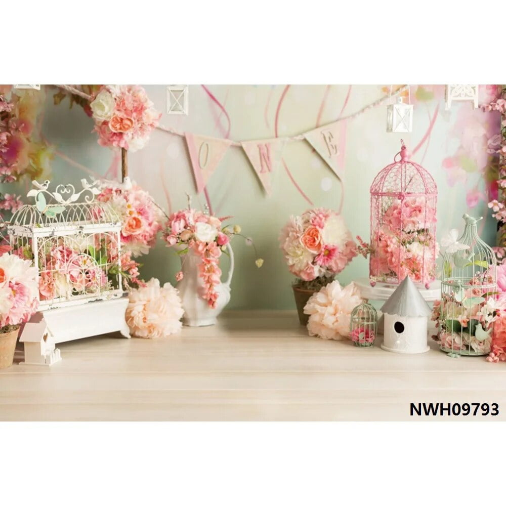 Laeacco Birthday Baby Shower Newborn Photophone Moon Stars Clouds ...