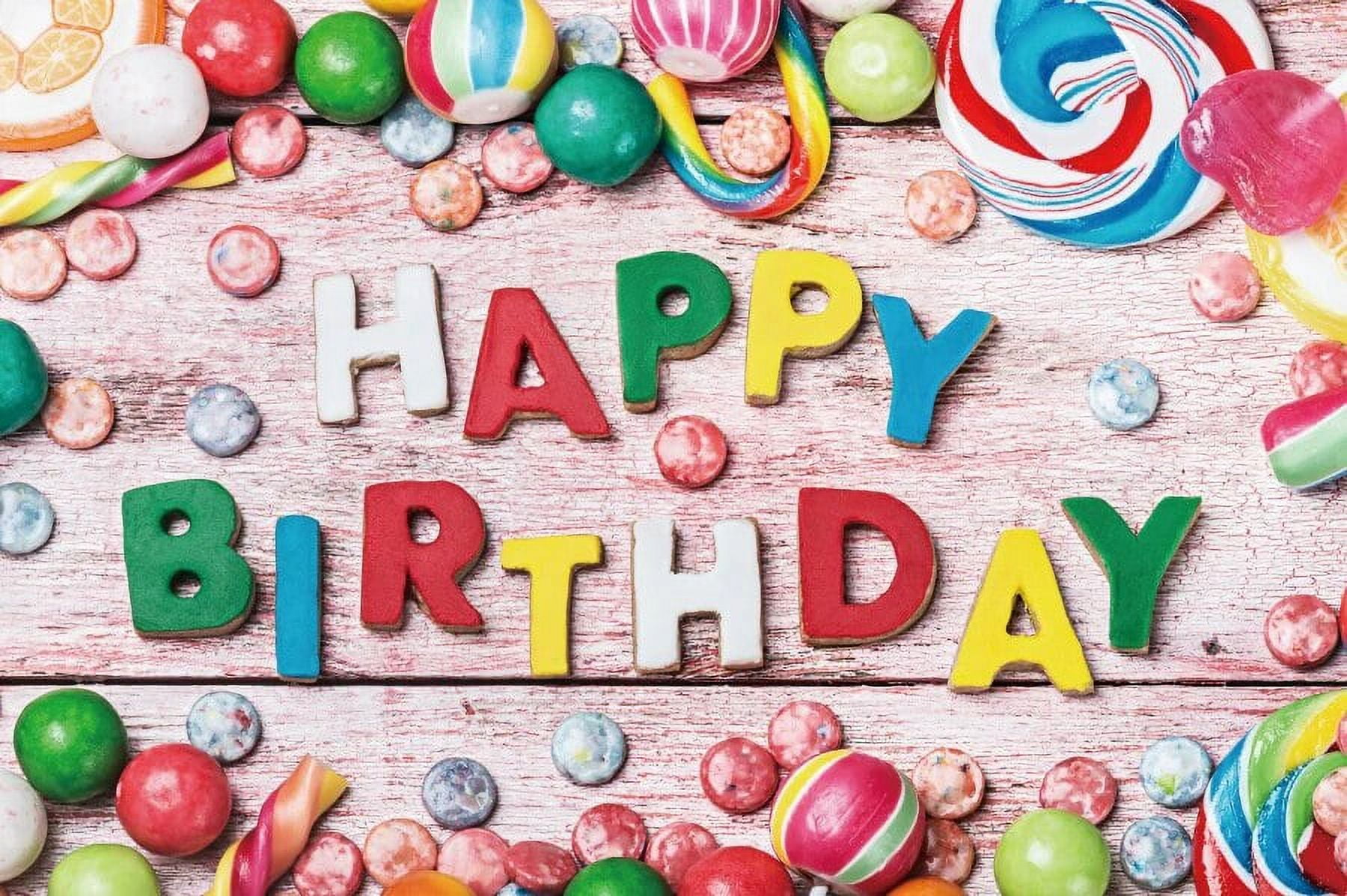 Laeacco Birthday Backdrops Candy Lollipop Cake Ice Cream Donut Kids ...