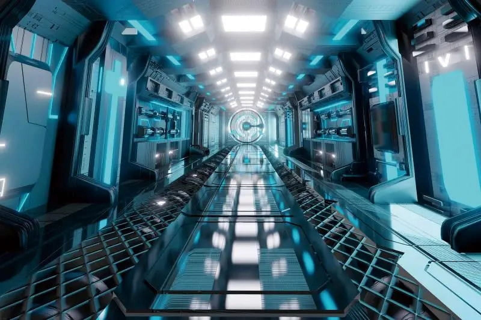 Laeacco Birthday Backdrops Universe Space Capsule Spaceship Astronaut ...