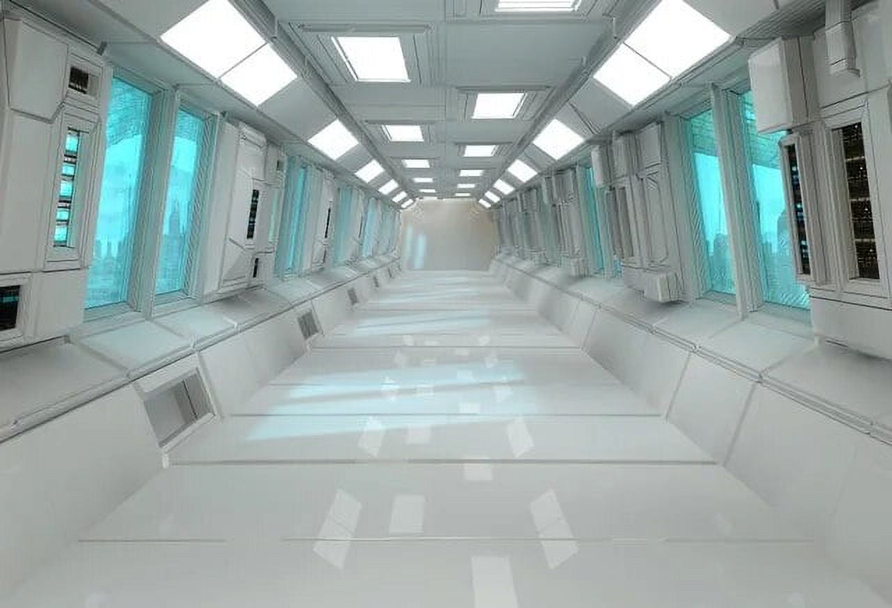 Laeacco Birthday Backdrops Universe Space Capsule Spaceship Astronaut ...