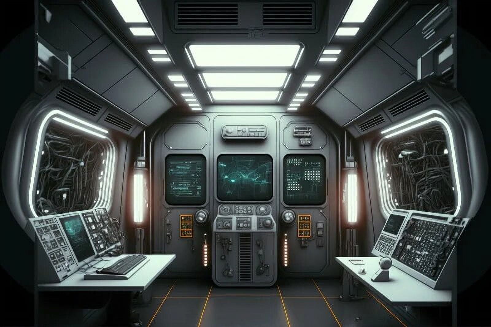 Laeacco Birthday Backdrops Universe Space Capsule Spaceship Astronaut ...