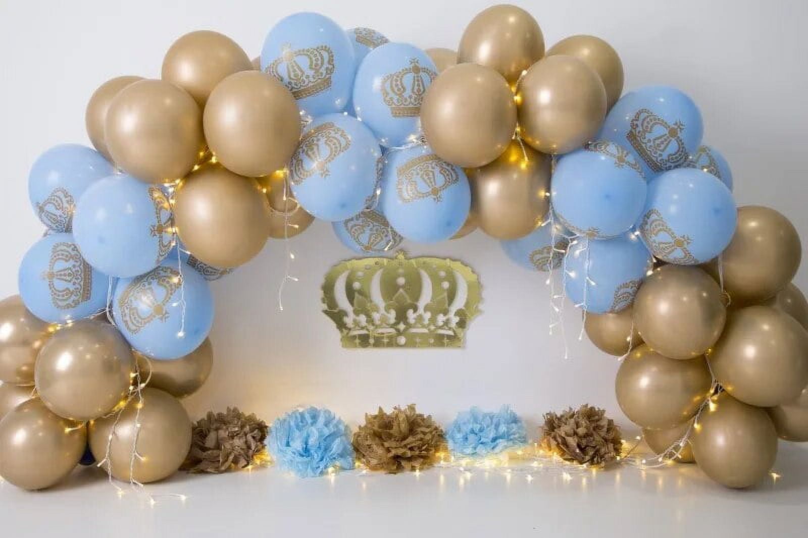 Laeacco Birthday Backgrounds Gray Wall Balloons Clouds Bear Gifts Baby ...