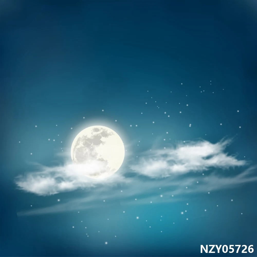 Laeacco Birthday Photography Backdrops Universe Space Earth Moon Planet ...