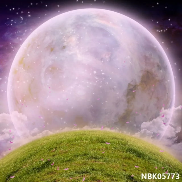 Laeacco Birthday Photography Backdrops Universe Space Earth Moon Planet ...