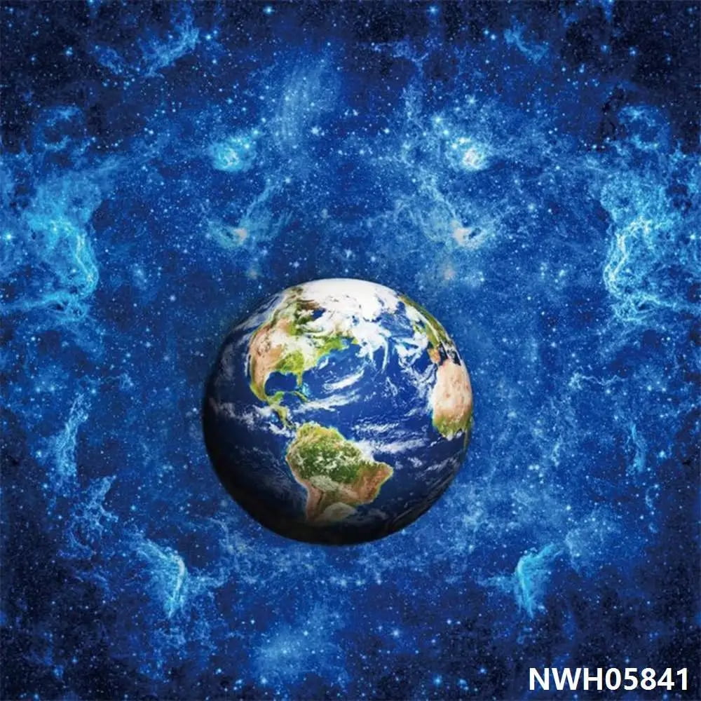 Laeacco Birthday Photography Backdrops Universe Space Earth Moon Planet ...