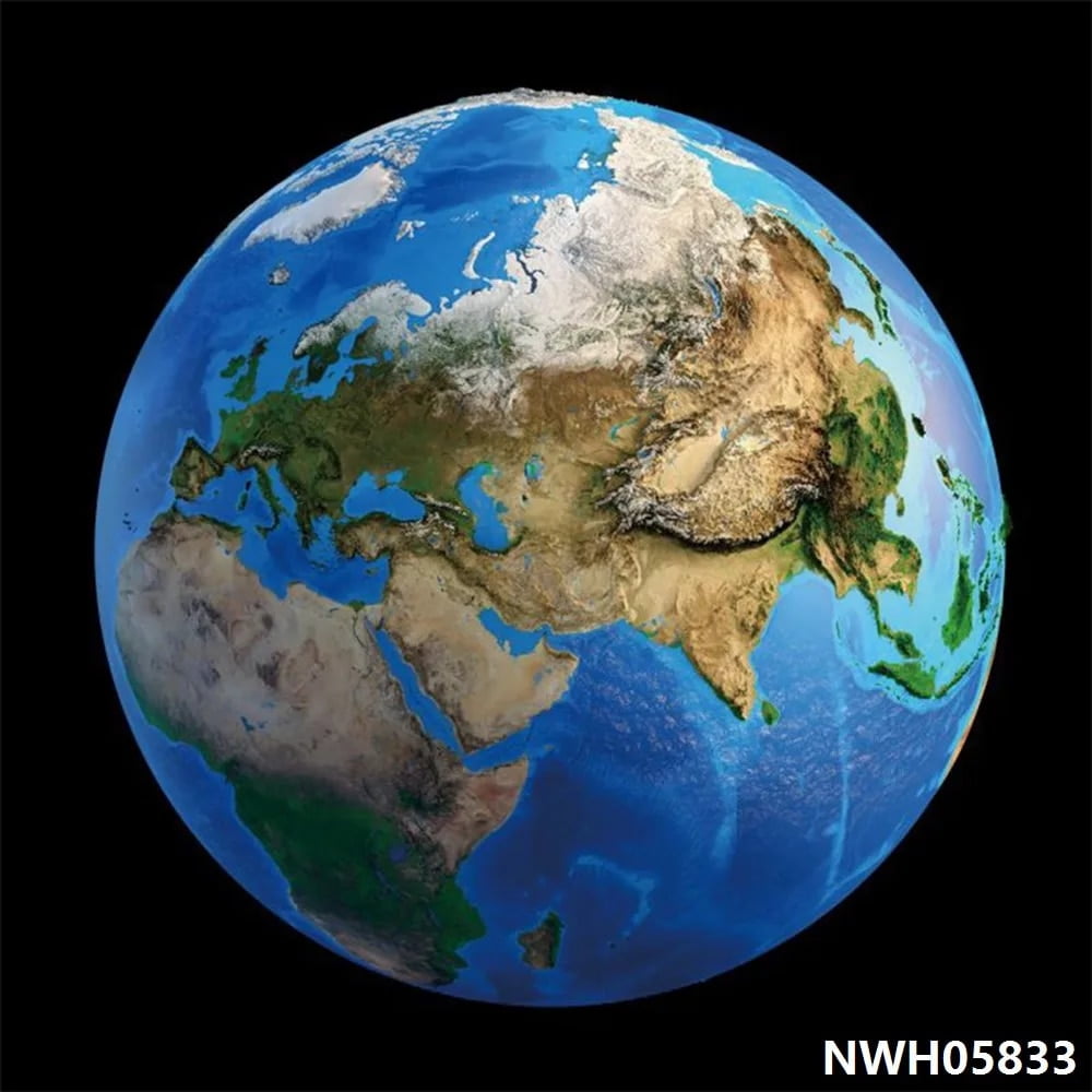 Laeacco Birthday Photography Backdrops Universe Space Earth Moon Planet ...