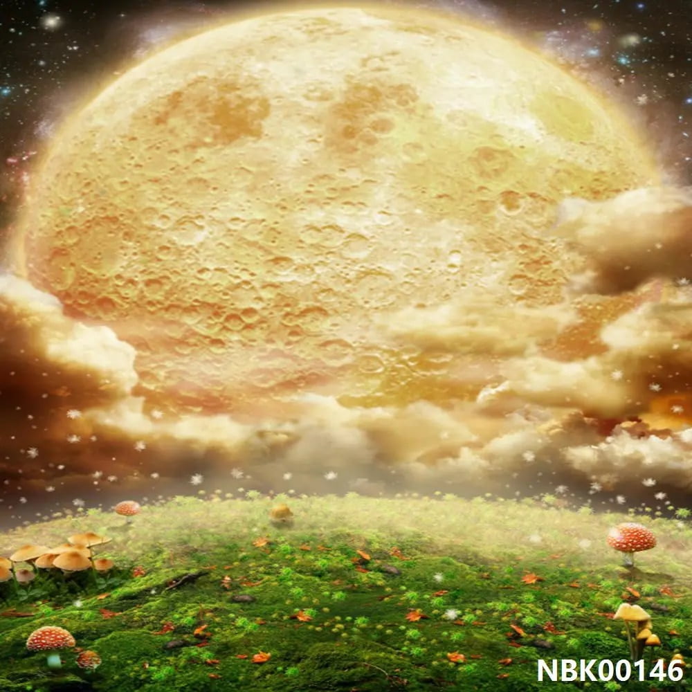 Laeacco Birthday Photography Backdrops Universe Space Earth Moon Planet ...