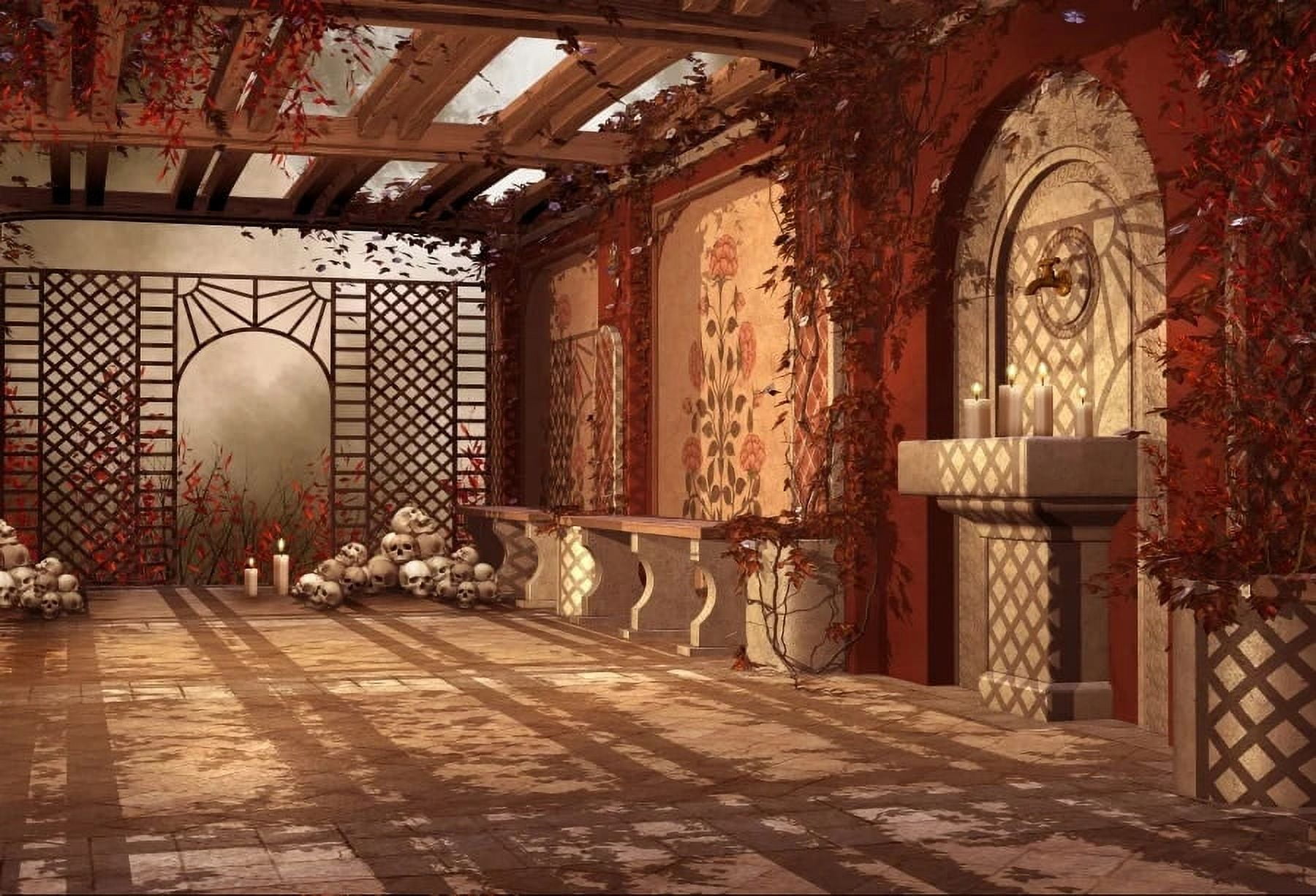 Laeacco Blood Splash Wall Backdrop Halloween Zombie Party Horror Bloody ...