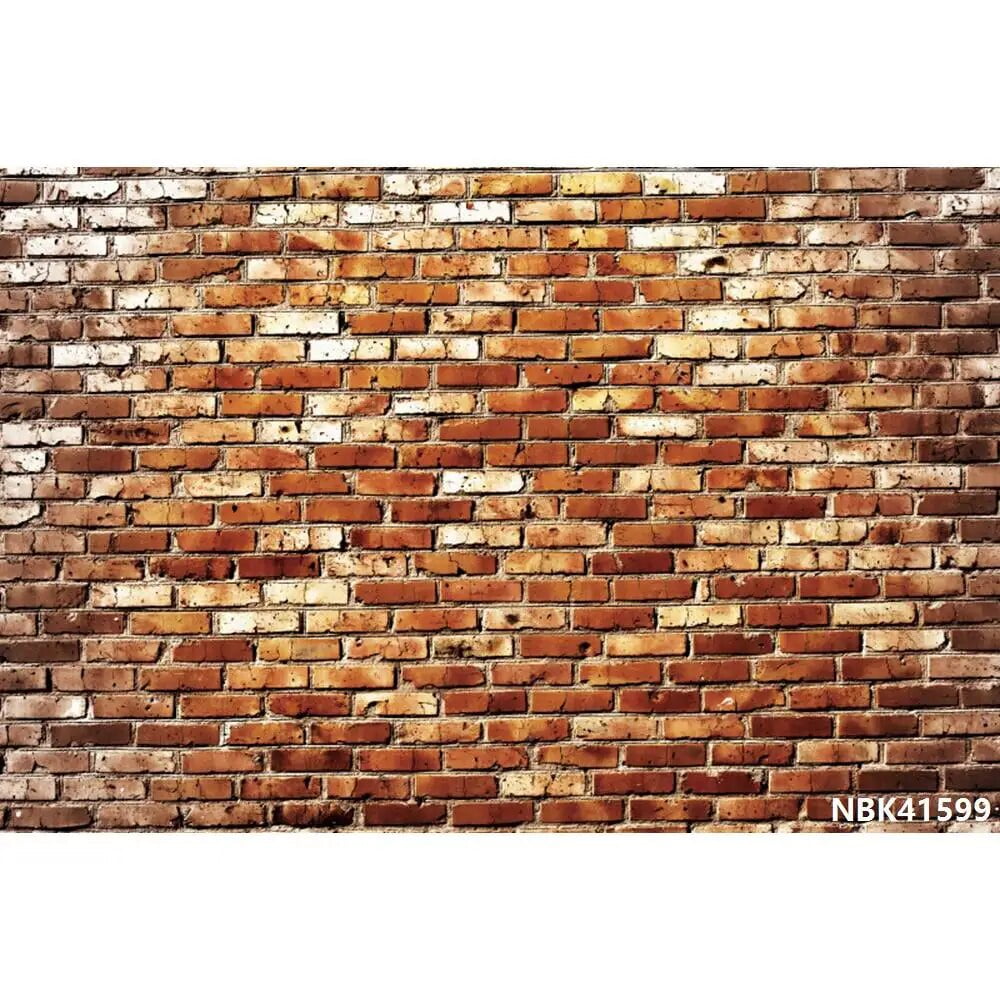 Laeacco Brick Wall Photo Backgrounds Retro Grunge Vintage Baby Portrait ...