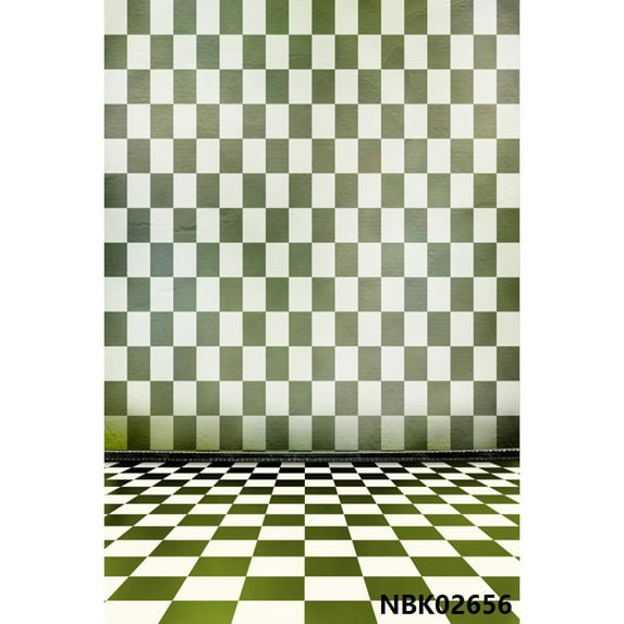 Laeacco Brick Wall Stones Grid Floor Grunge Vintage Portrait Photo ...