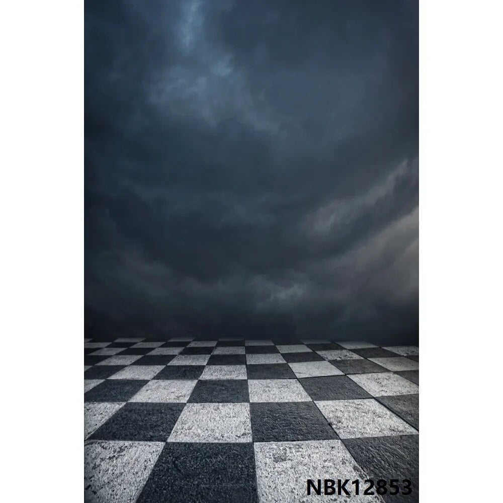 Laeacco Brick Wall Stones Grid Floor Grunge Vintage Portrait Photo ...