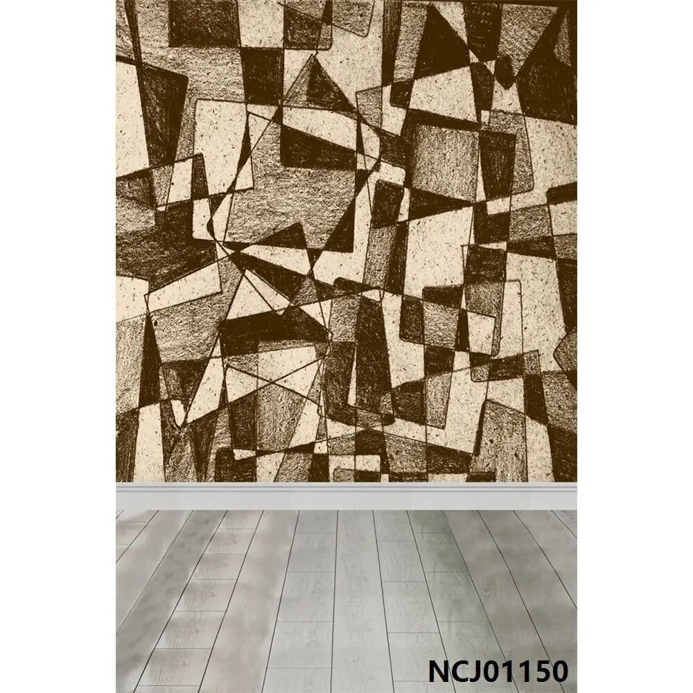 Laeacco Brick Wall Stones Grid Floor Grunge Vintage Portrait Photo ...