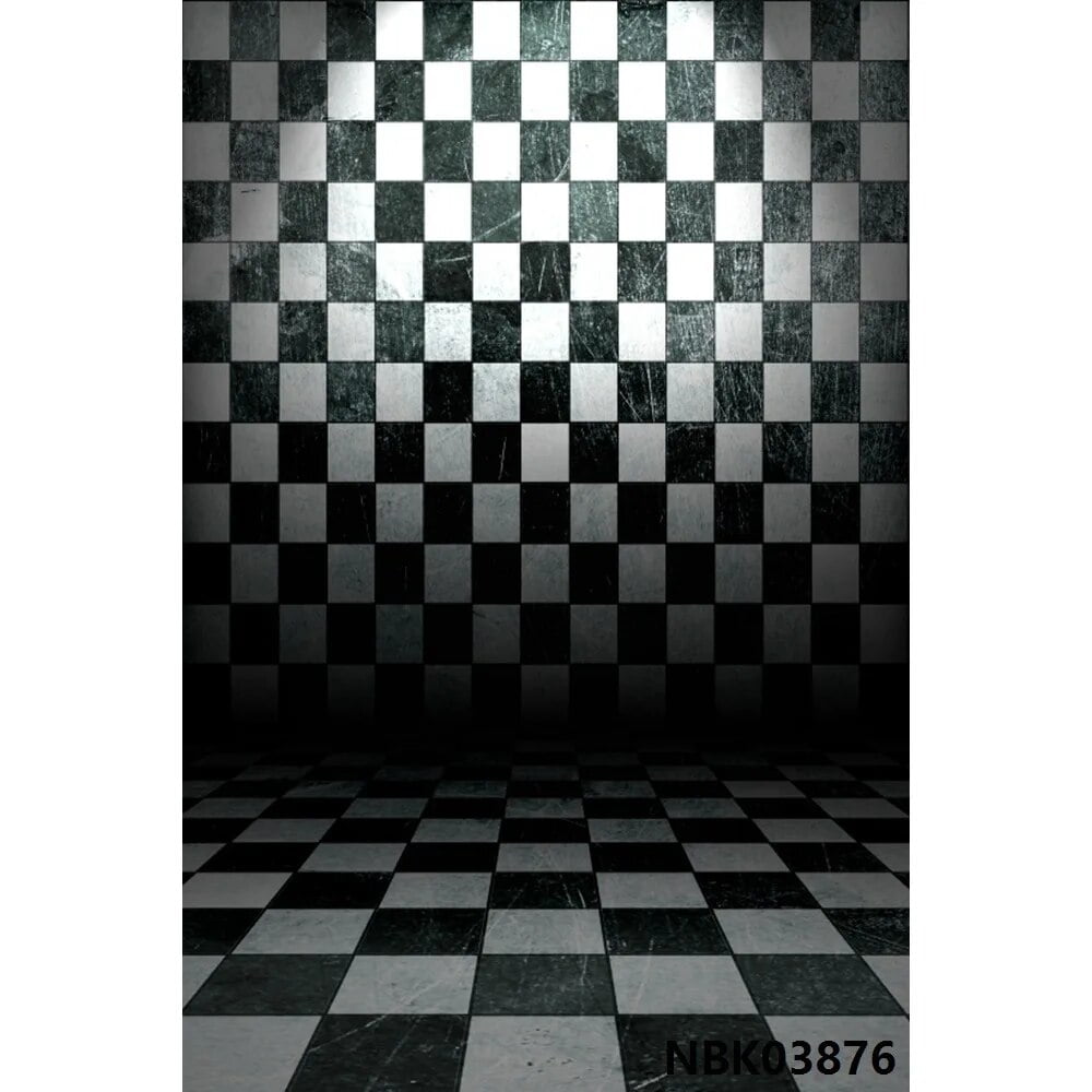 Laeacco Brick Wall Stones Grid Floor Grunge Vintage Portrait Photo ...