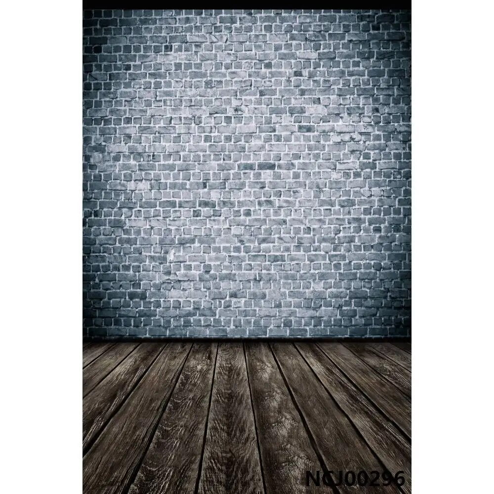 Laeacco Brick Wall Stones Grid Floor Grunge Vintage Portrait Photo ...