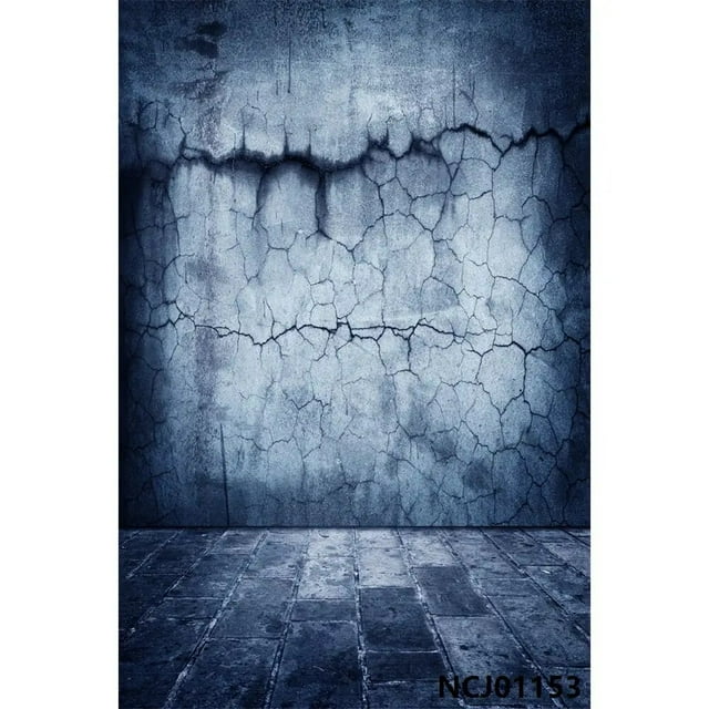Laeacco Brick Wall Stones Grid Floor Grunge Vintage Portrait Photo ...