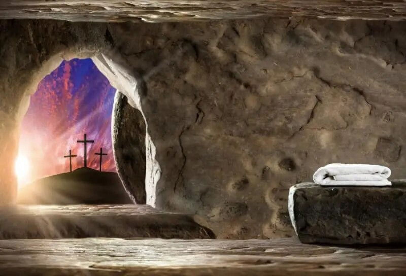 Laeacco Christ Jesus Cross Background Dusk Sunset Natural Scenery Room ...