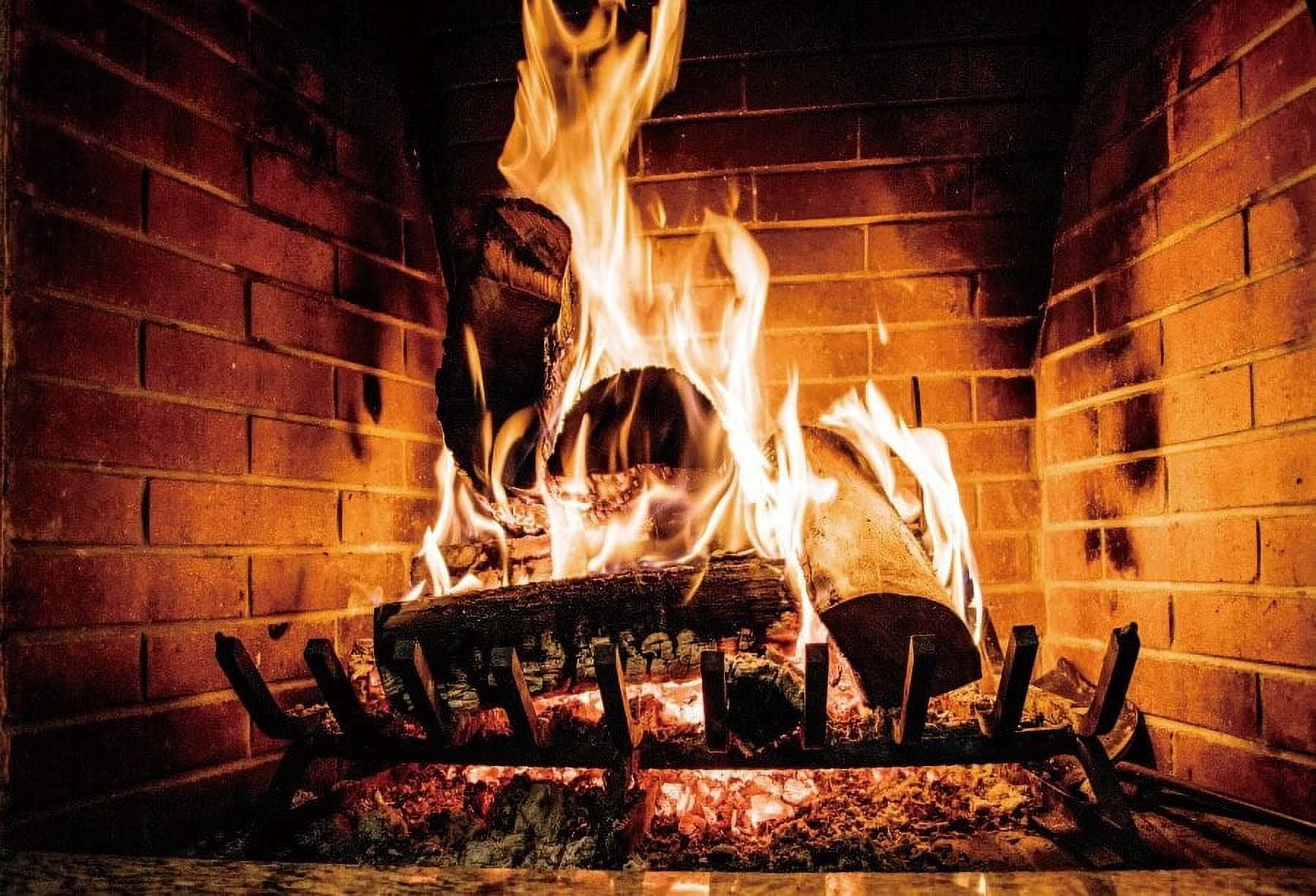 Laeacco Christmas Photocall Backdrops for Photography Fireplace Burning ...