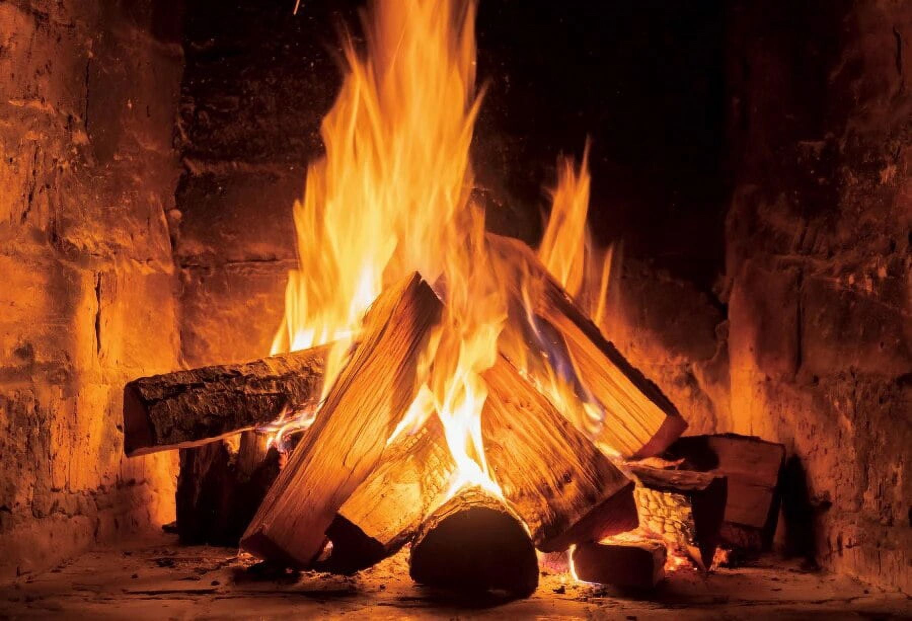 Laeacco Christmas Photocall Backdrops for Photography Fireplace Burning ...