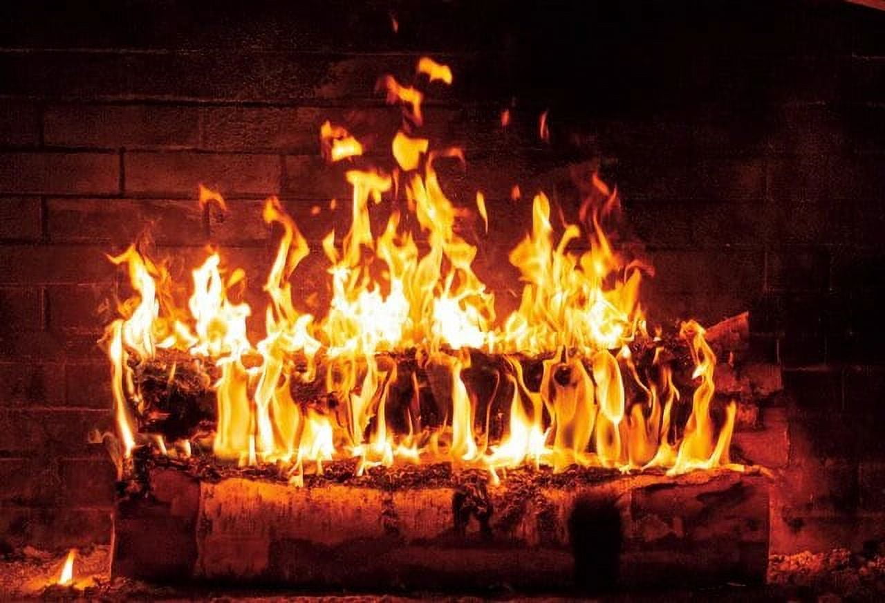 Laeacco Christmas Photocall Backdrops for Photography Fireplace Burning ...