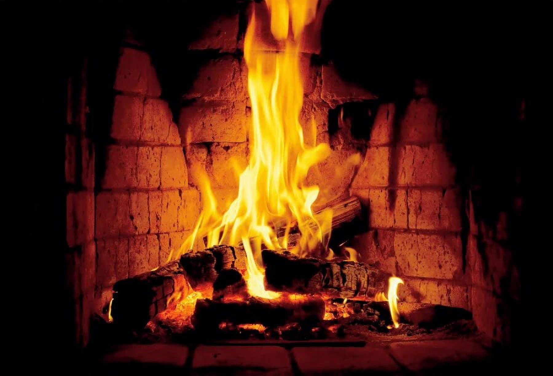 Laeacco Christmas Photocall Backdrops for Photography Fireplace Burning ...