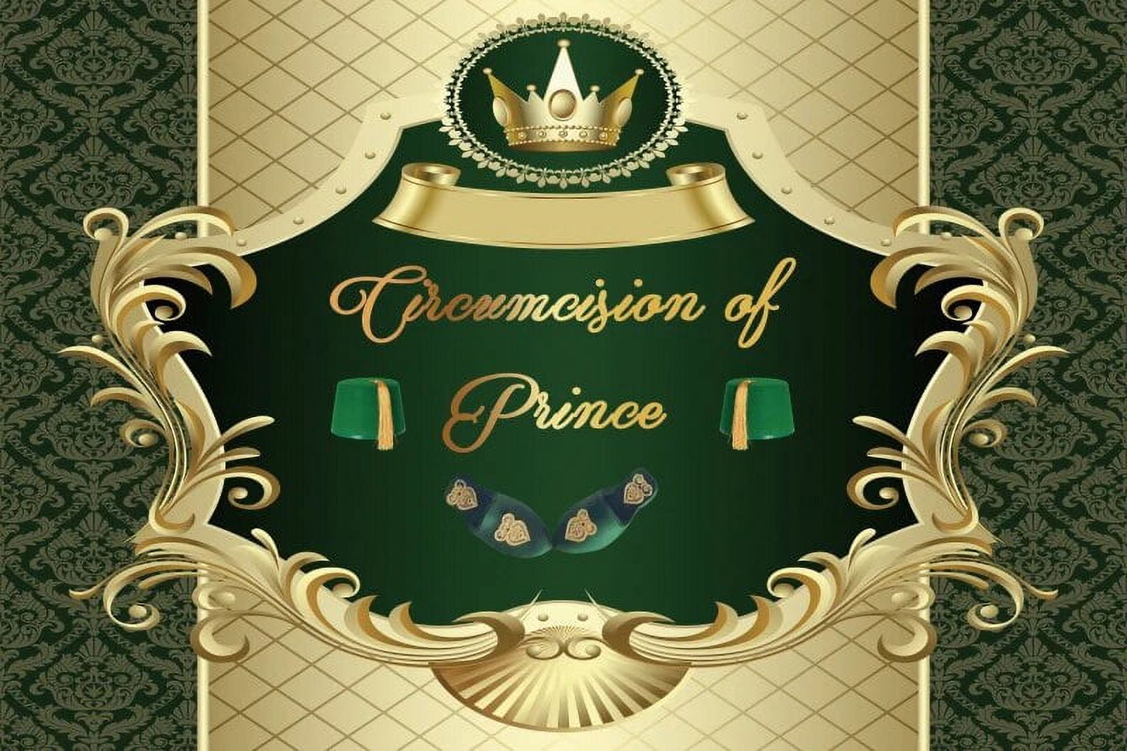 Laeacco Circumcision of Prince Background Gold Crown Green Vintage ...