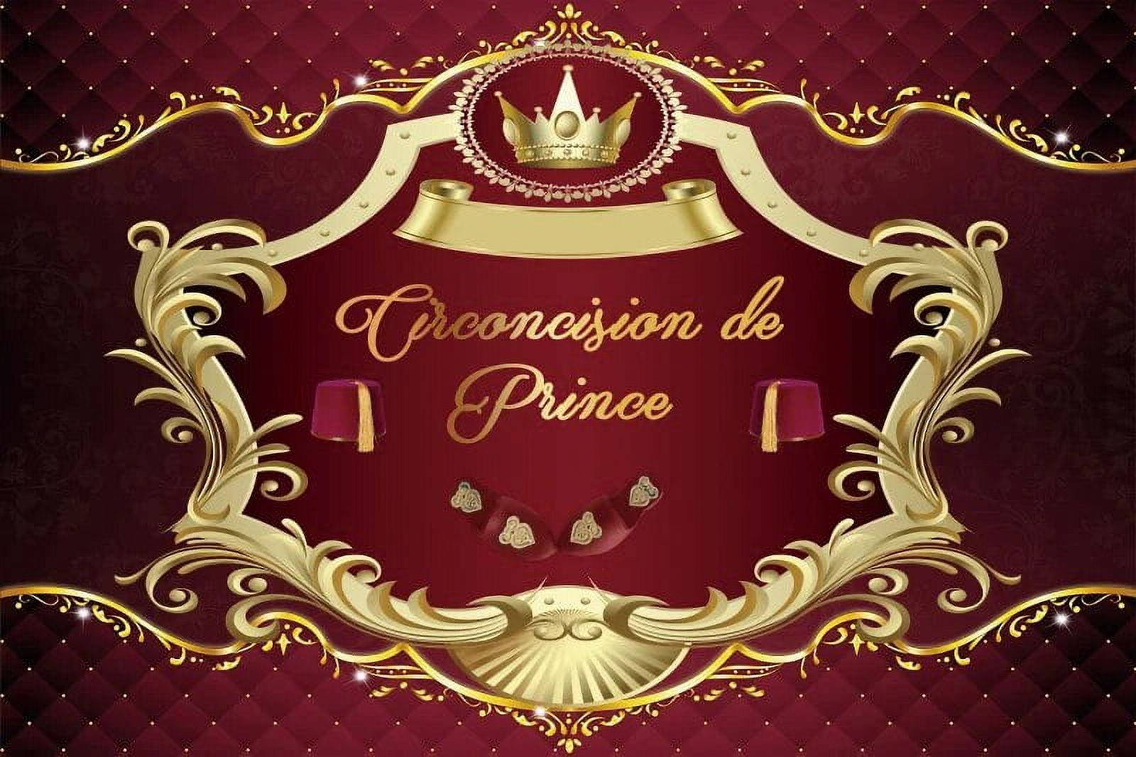 Laeacco Circumcision of Prince Background Gold Crown Green Vintage ...