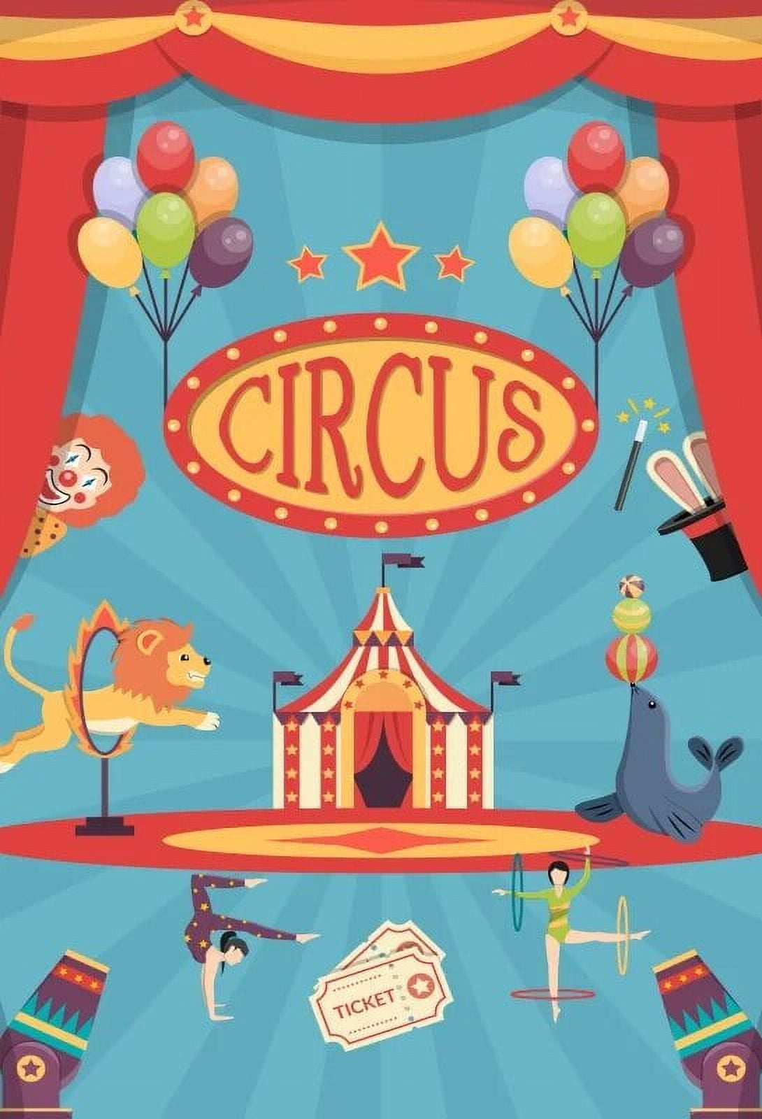 Laeacco Circus Tent Stage Animal Scene Baby Child Photography ...