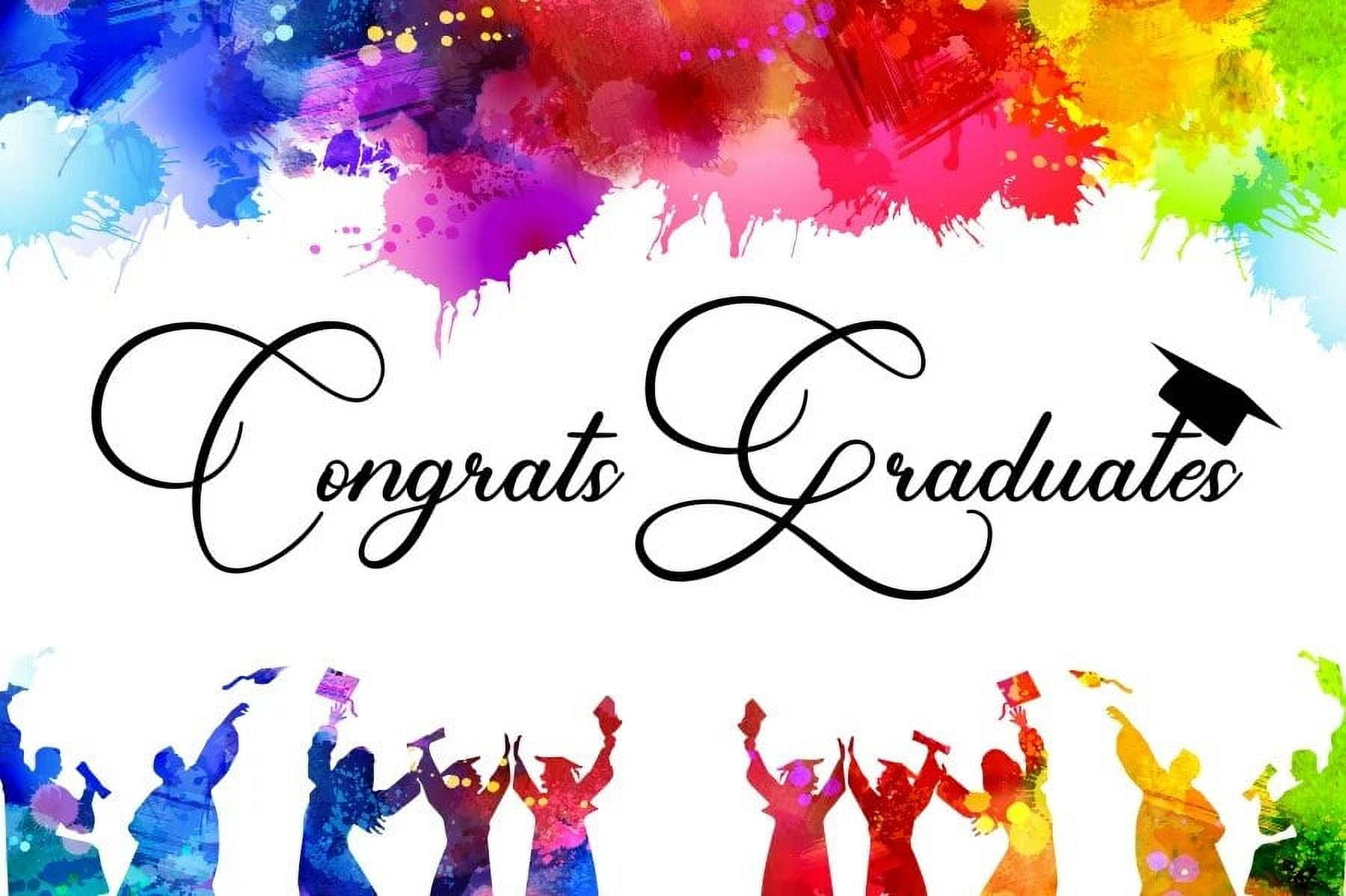 Laeacco Class of 2024 Congrats Grad Backdrop Sparkling Starlight ...