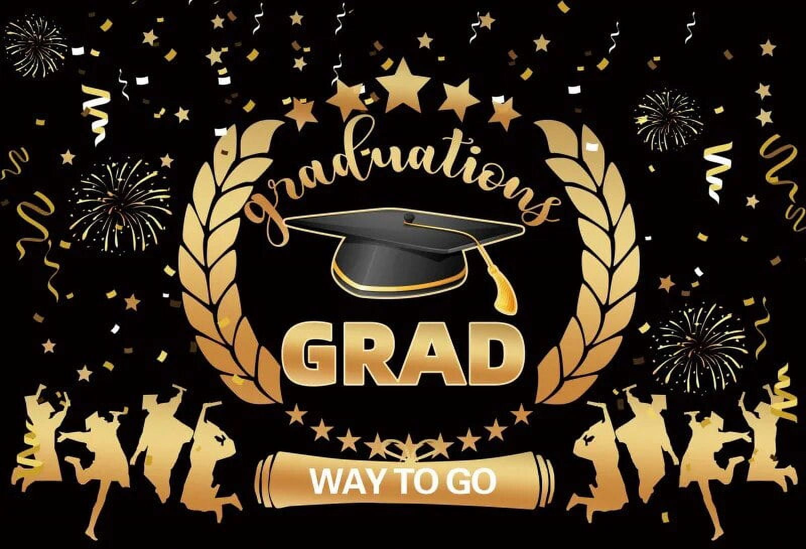 Laeacco Class of 2024 Congrats Grad Backdrop Sparkling Starlight ...