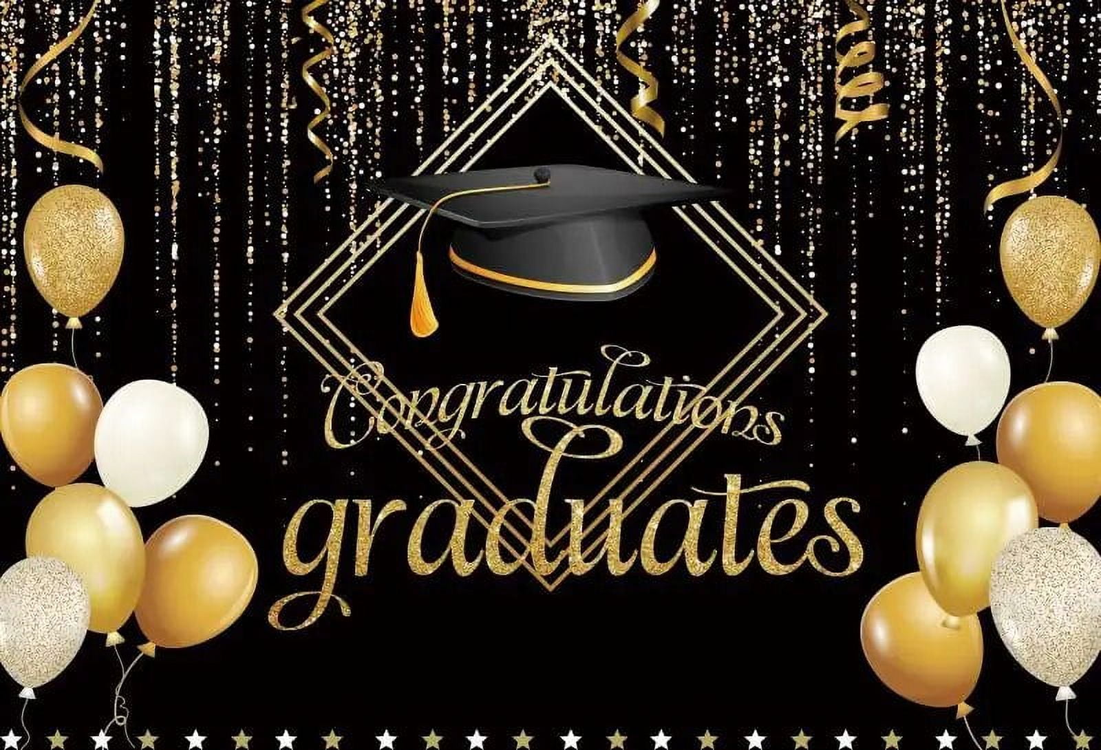 Laeacco Class of 2024 Congrats Grad Backdrop Sparkling Starlight ...