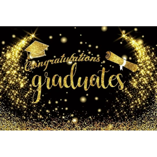 Laeacco Class of 2024 Congrats Grad Backdrop Sparkling Starlight ...
