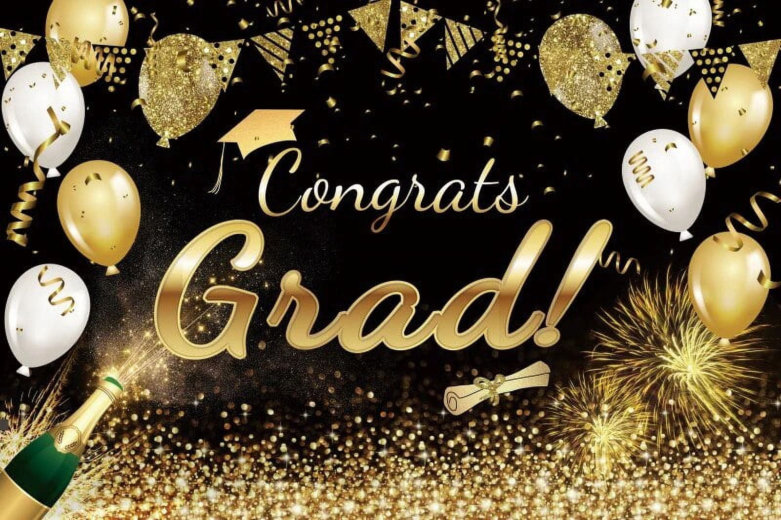 Laeacco Class of 2024 Congrats Grad Backdrop Sparkling Starlight ...