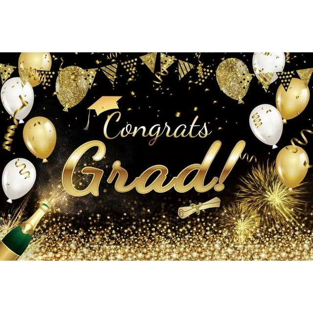 Laeacco Class of 2024 Congrats Grad Backdrop Sparkling Starlight ...