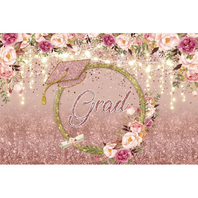 Laeacco Class of 2024 Congrats Grad Backdrop Sparkling Starlight ...