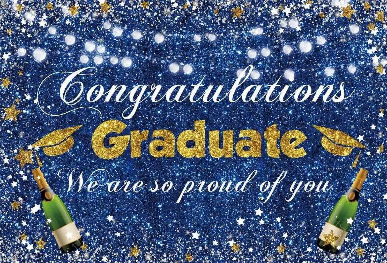 Laeacco Class of 2024 Congrats Grad Backdrop Sparkling Starlight Blackboard Students Portrait ...