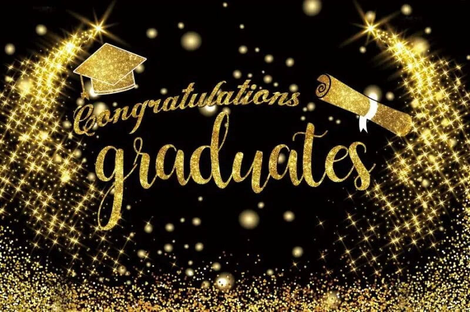 Laeacco Class of 2024 Congrats Grad Backdrop Sparkling Starlight Blackboard Students Portrait ...