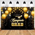 Laeacco Congrats Grad Class of 2024 Backdrop Graduation Academic Cap ...