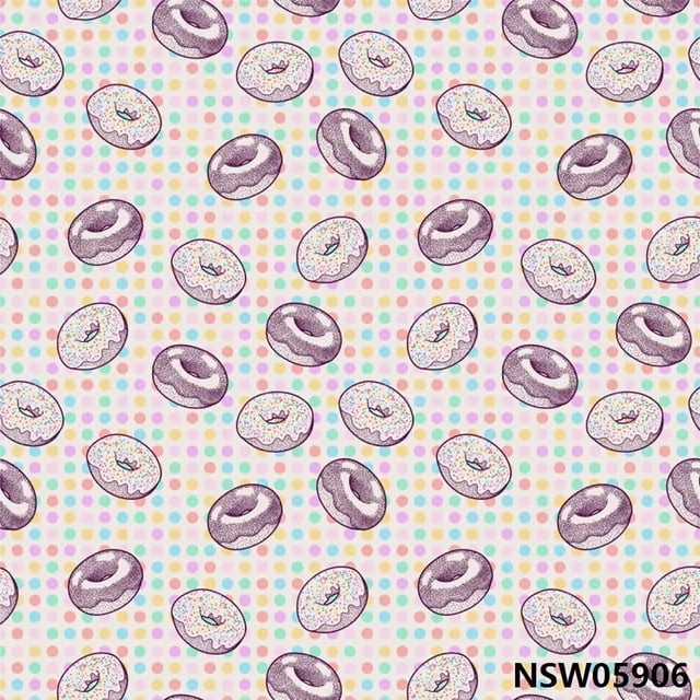 Laeacco Delicious Sweets Donuts Cakes Candy Party Poster Photographic ...