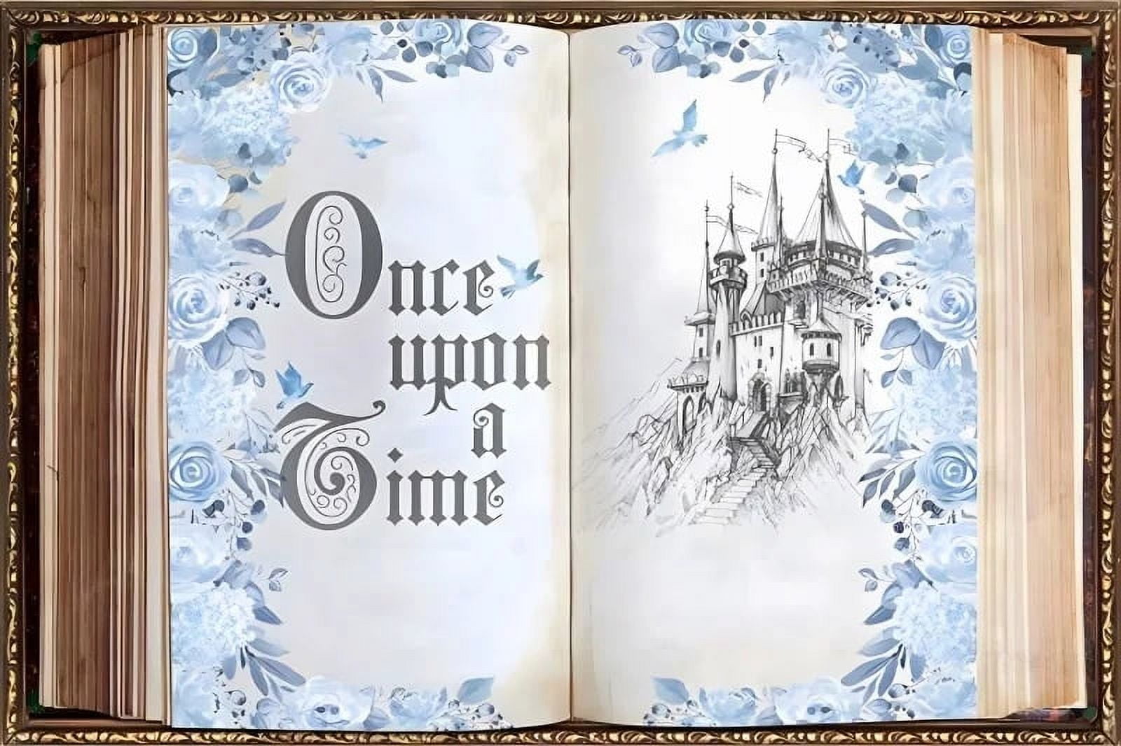 Laeacco Fairy Tale Book Backdrop Ancient Castle Princess Romantic Story ...