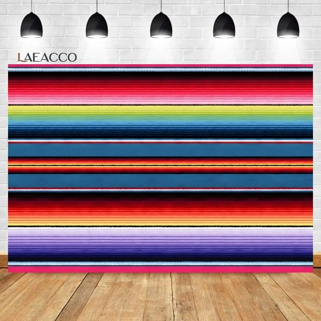 Laeacco Feliz Cumpleaños Backdrop Mexican Colorful Cinco De Mayo Taco ...