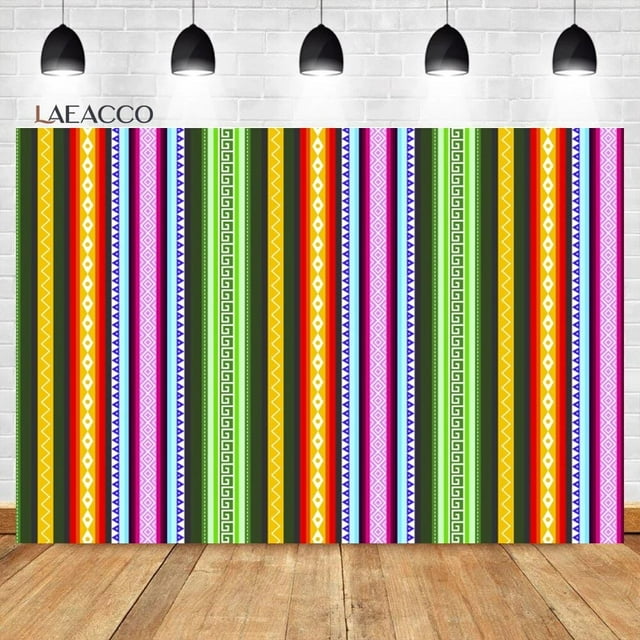Laeacco Feliz Cumpleaños Backdrop Mexican Colorful Cinco De Mayo Taco ...