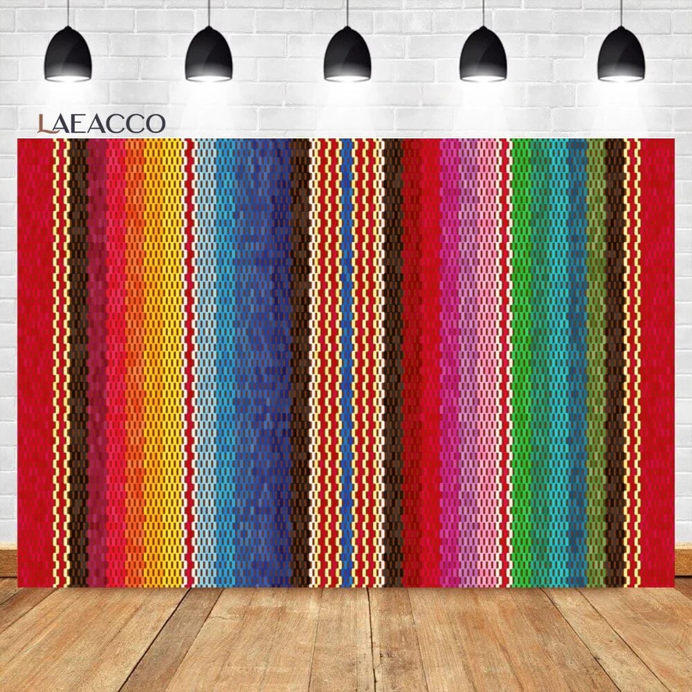 Laeacco Feliz Cumpleaños Backdrop Mexican Colorful Cinco De Mayo Taco ...